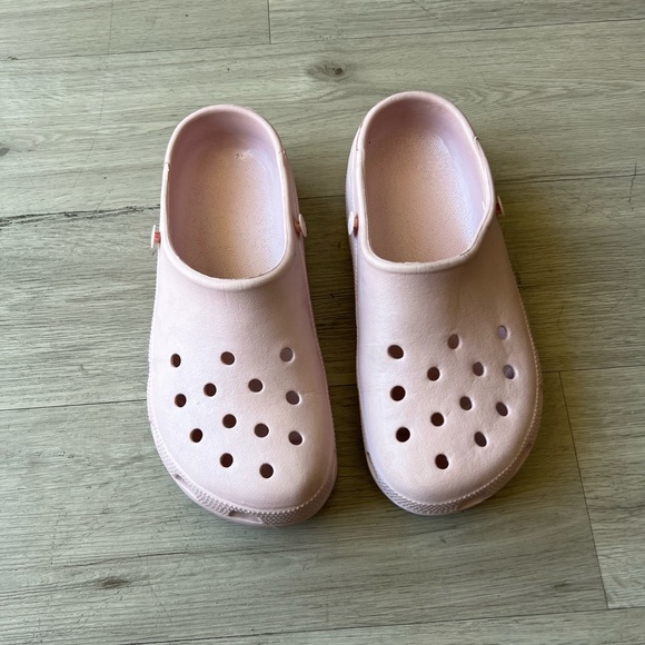 CROCS | Shoes | Crocs Light Pink Clogs Sz Womens | Poshmark